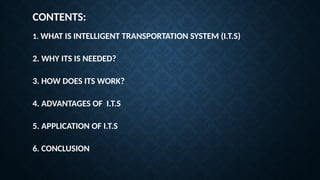 Ahsan's ppt on Intelligent transportation system.pptx