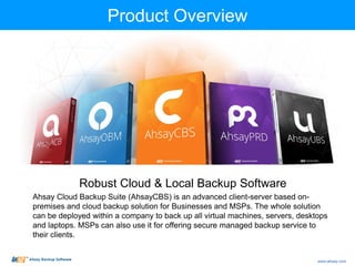 Ahsay Backup Software: Centralized Cloud Backup Solution for Businesses ...