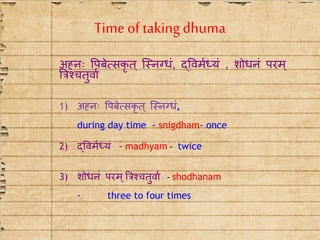 Ashtanga Hridaya Sutrasthana chapter 21 DHUMAPANA VIDHI / धूमपान विधि ...