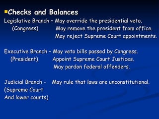 AHSGE Social Studies Ch.3 The United States Government | PPT