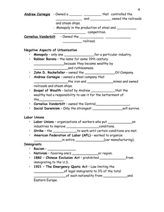 AHSGE Social Studies chapter 7 Studentnotes 1 | DOC