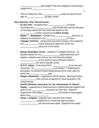 AHSGE Social Studies chapter 7 Studentnotes 1 | DOC