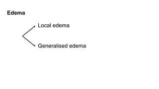 Edema, Transudate vs Exudate - Pathology - Allied courses | PPTX