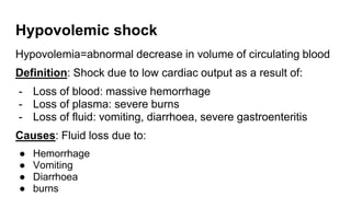 Shock - Pathology - Allied health sciences | PPTX