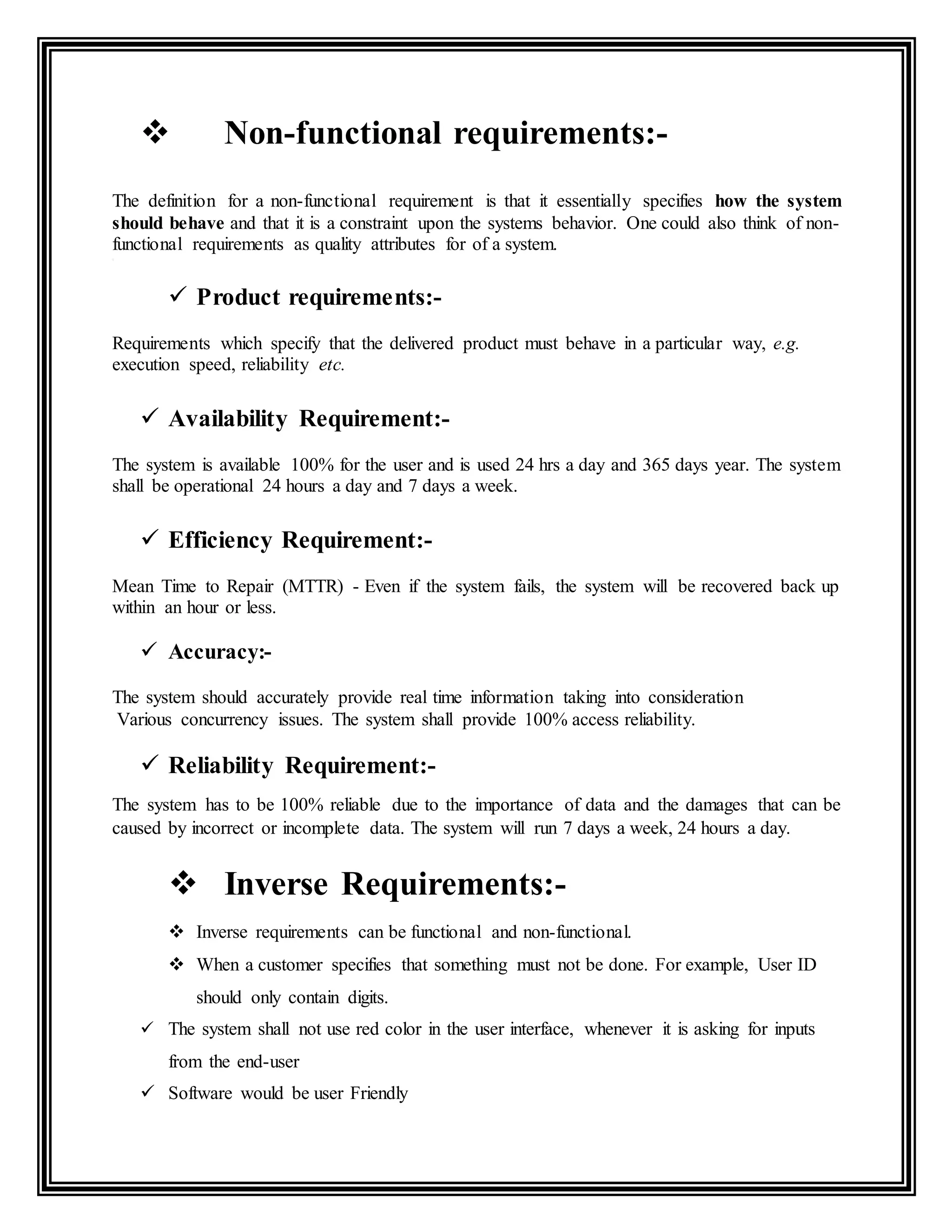 Library Management system requirements | DOCX