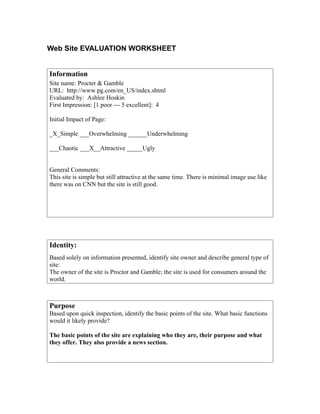 Ah site eval_pg | DOC