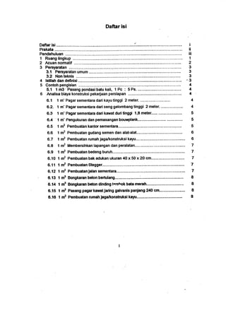 AHS Pekerjaan Persiapan RSNI T-12-2002 | PDF