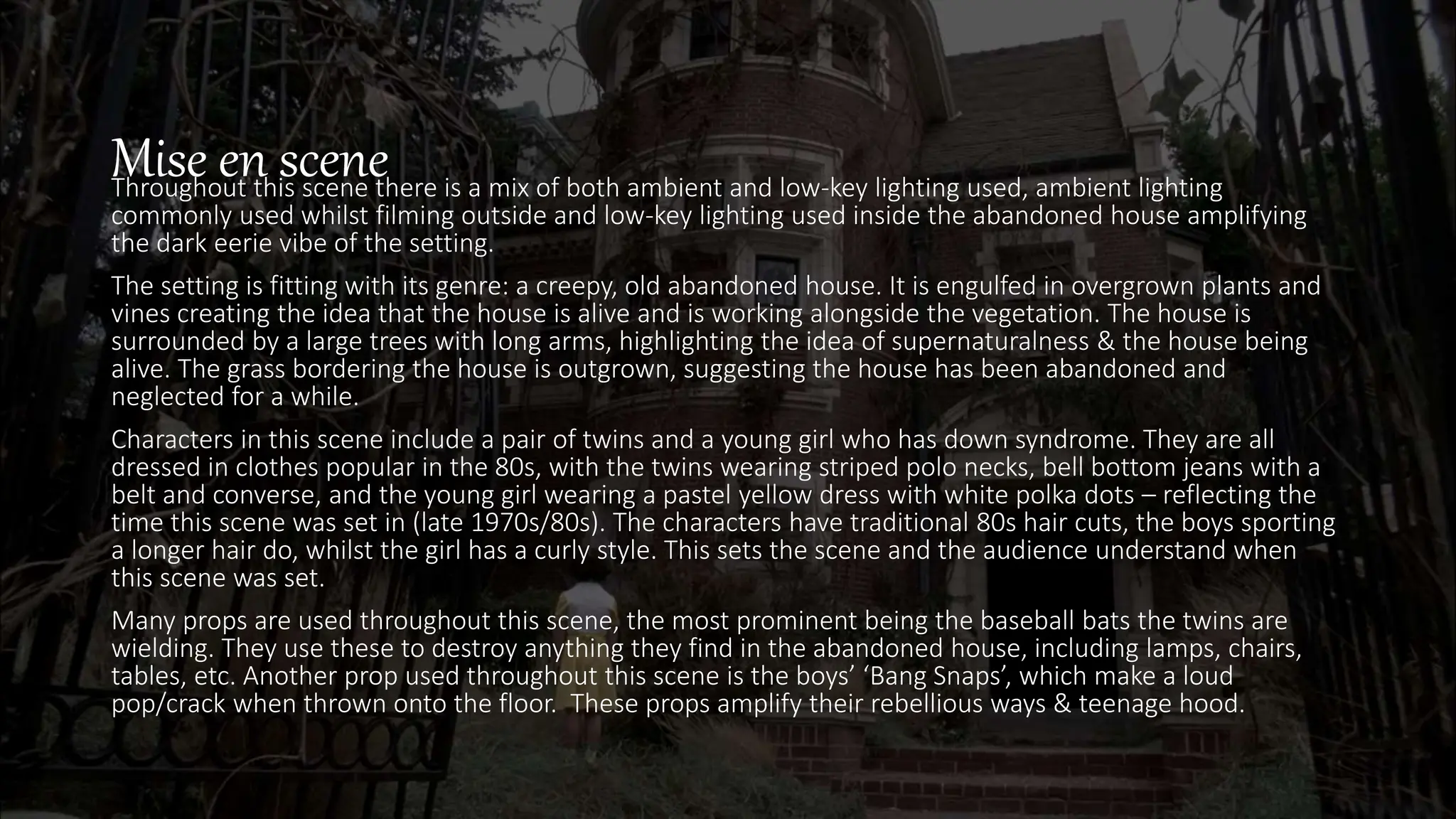 AHS TV TITLE SEQUENCE RESEARCH POWERPOINT | PPTX