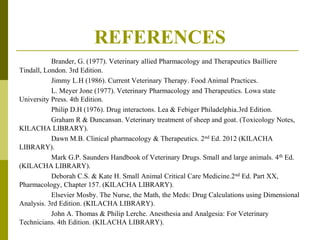 Veterinary Pharmacology and Toxicology Notes for Diploma Students | PDF