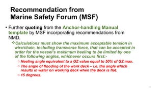 Anchor Handling Tug Stability - A presentation | PPTX