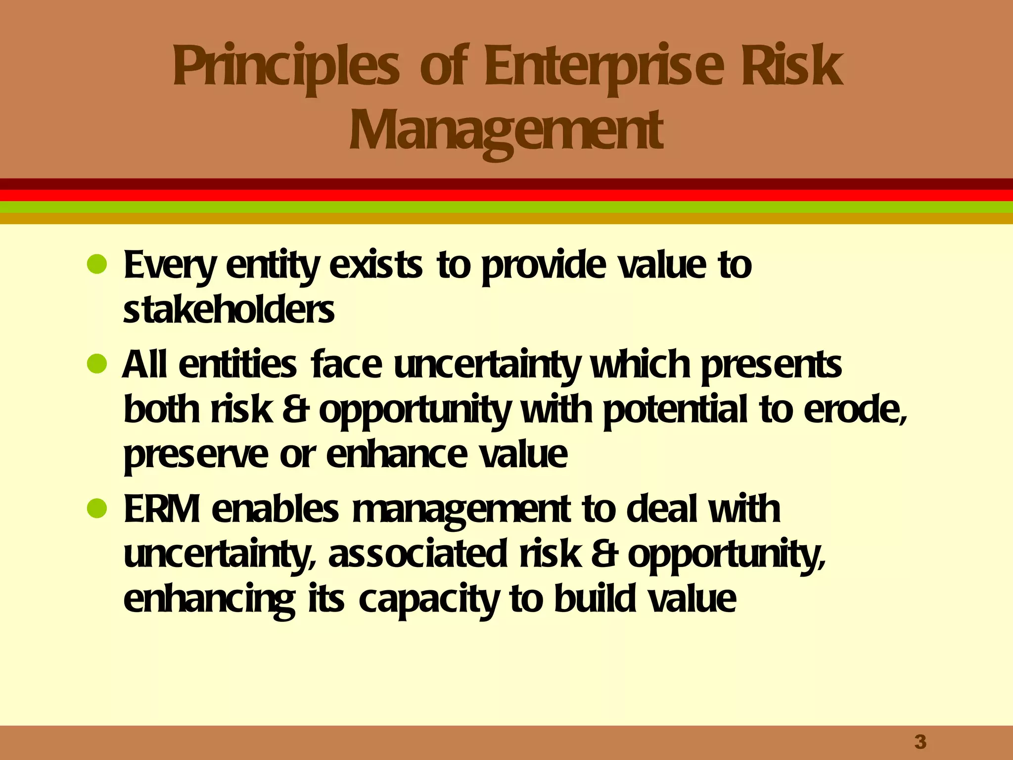 Enterprise Risk Management | PPT