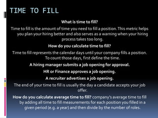 Average Handling Time - Time To Fill | PPT