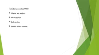 Air handlimg unit an overview - basic features presentation | PPT