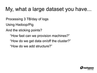 Hadoop and Cassandra at Rackspace | ODP | Databases | Computer Software and Applications
