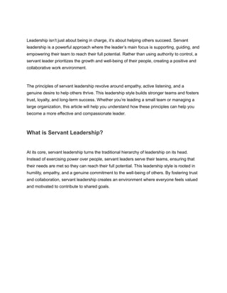 A Human-Centered Approach_ Exploring the Principles of Servant ...