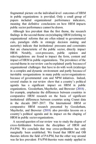 Article review on Human Resource Management | DOCX