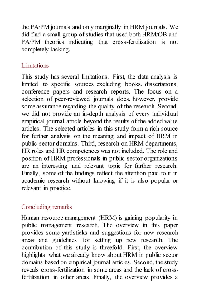 Article review on Human Resource Management | DOCX | Human Resources ...
