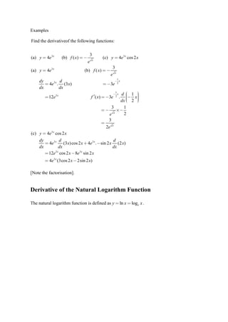 Ah unit 1 differentiation | PDF