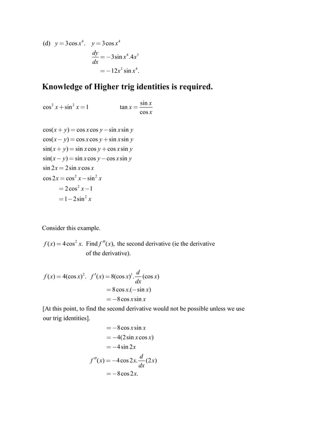 Ah unit 1 differentiation | PDF