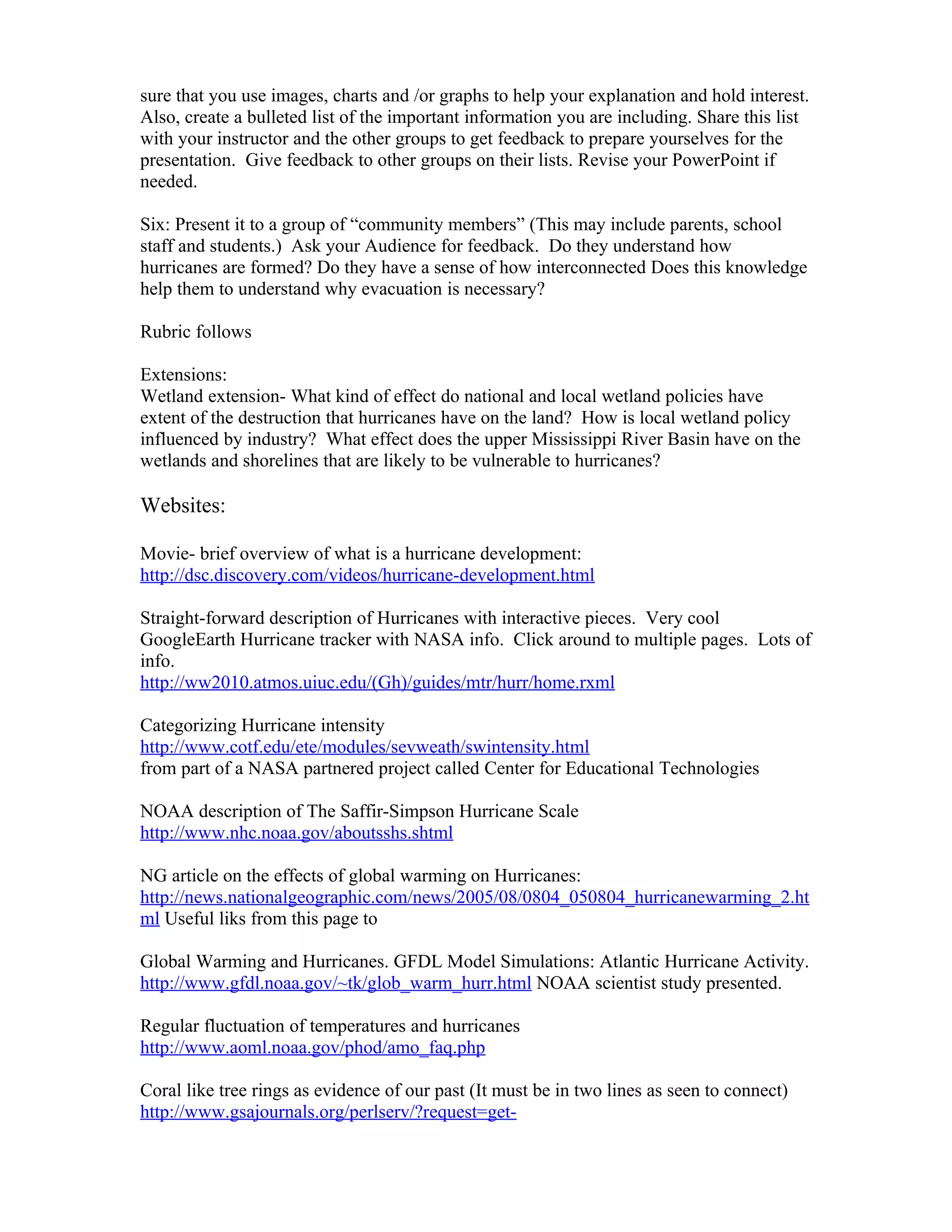 A Hurricane Is Coming Assignment | DOC