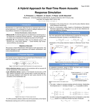 A Hybrid Approach for Real-time Room Acoustic Response Simulation | PDF