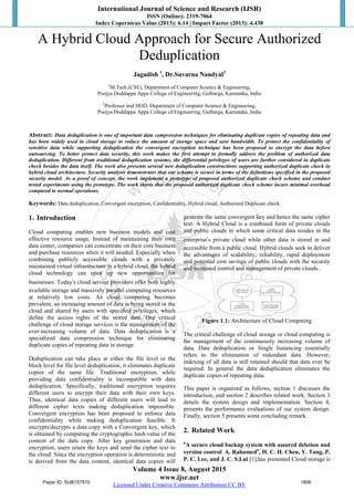 A hybrid cloud approach for secure authorized | PDF