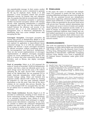 Doc A hybrid cloud approach for secure authorized deduplication | PDF