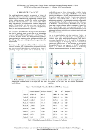 A hybrid gwr based height estimation method for building | PDF | Graphics Software | Computer ...