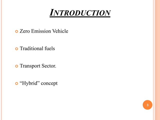 A hybrid vehicle configuration with zero emission | PPTX | Automotive ...