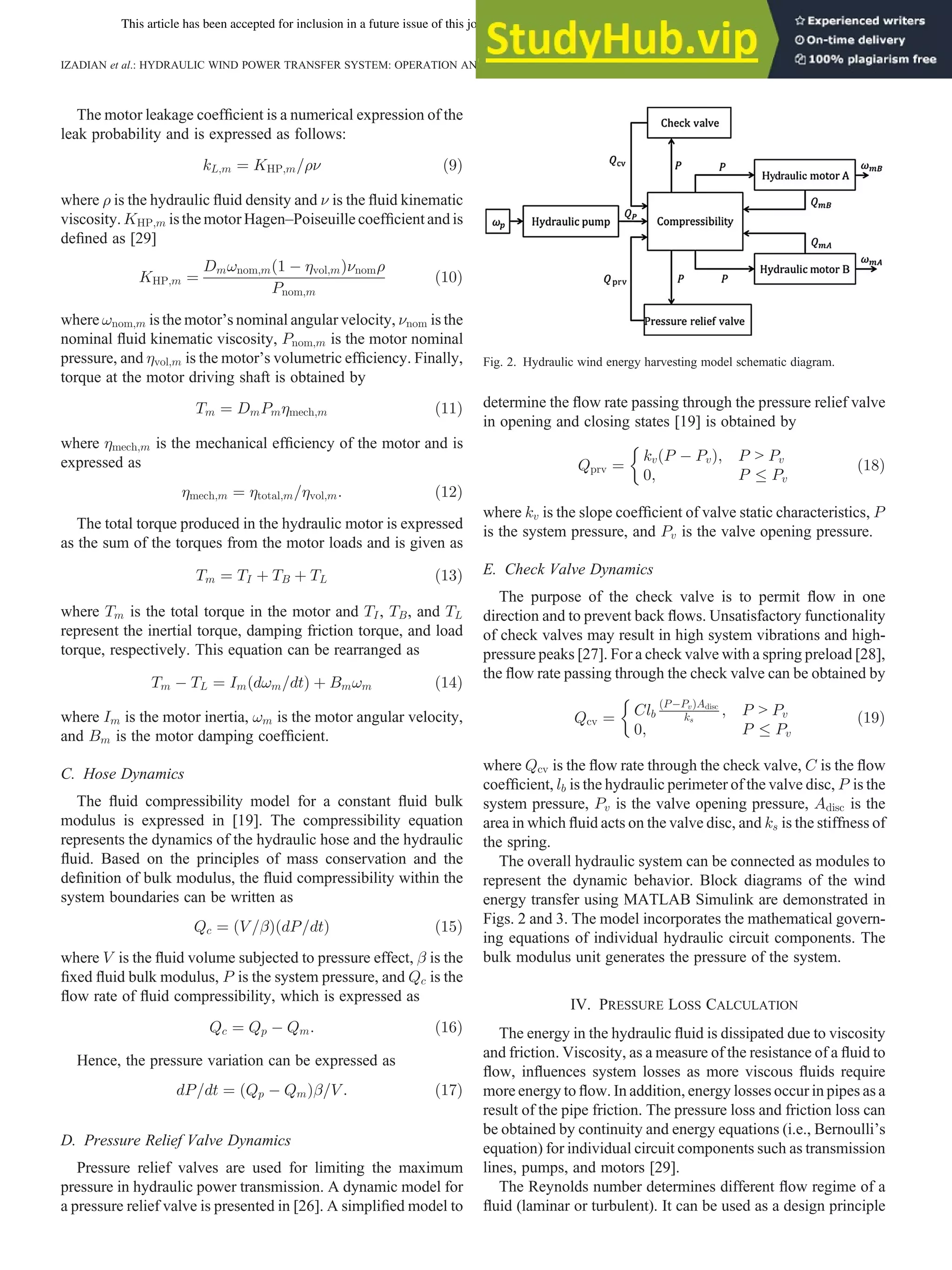 A Hydraulic Wind Power Transfer System Operation And Modeling | PDF