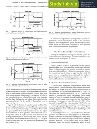 A Hydraulic Wind Power Transfer System Operation And Modeling | PDF