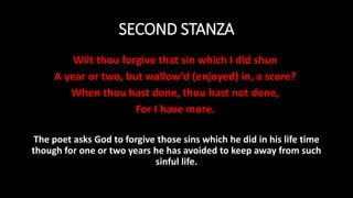 A Hymn to God the Father by John Donne Theme Summary Analysis II John ...