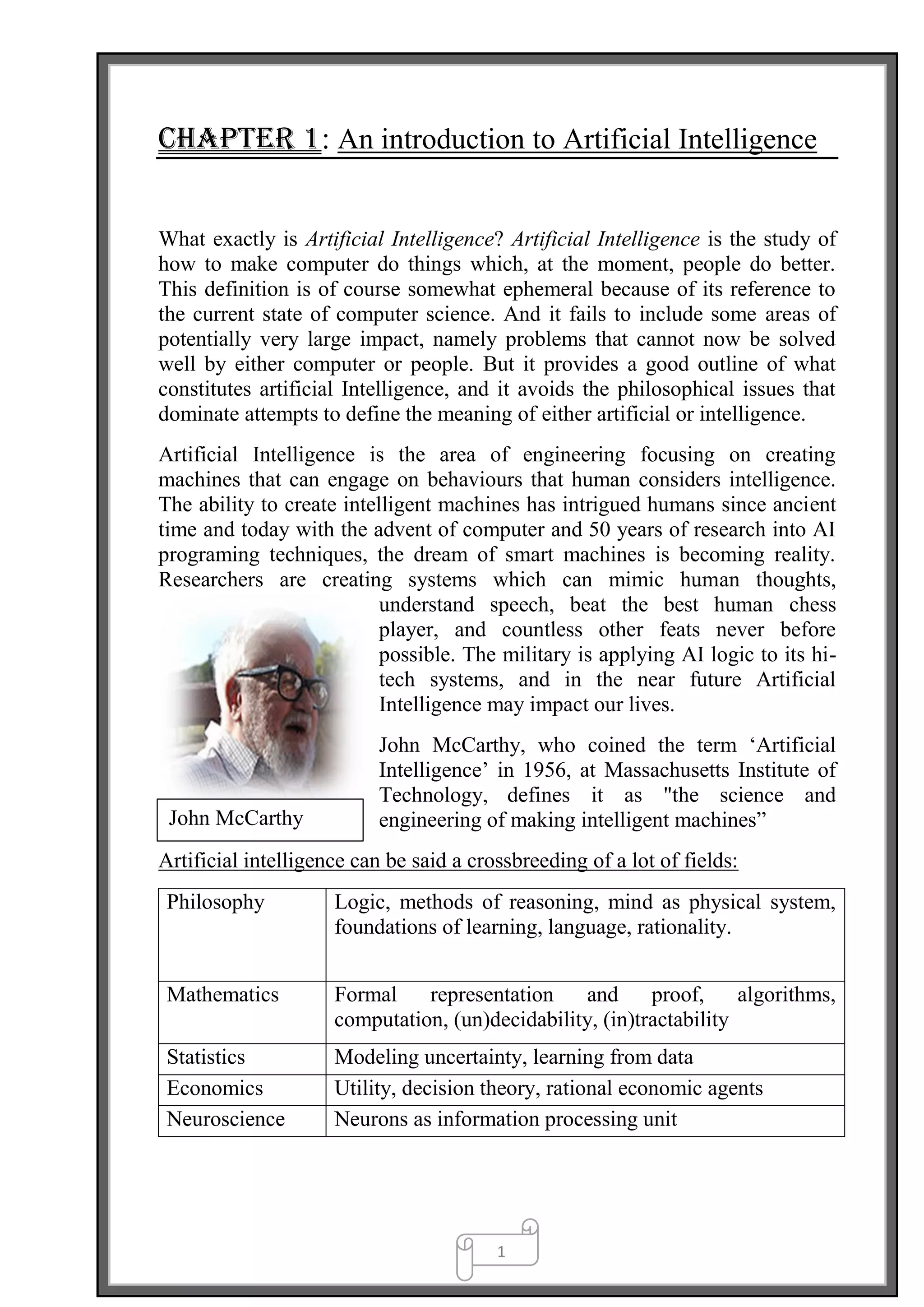 Artificial Intelligence | DOCX