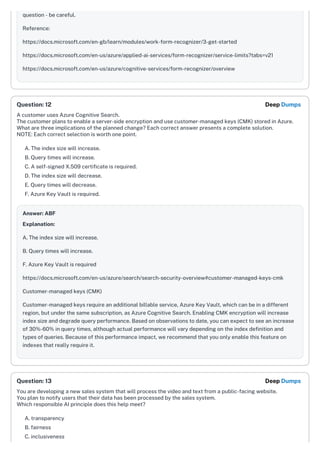 Microsoft AI-102 Premium PDF | Designing and Implementing a Microsoft ...