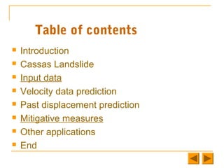 AI Artificial Intelligence. Landslide velocity prediction applied to ...