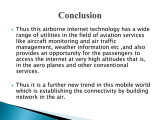 Airborne Internet | PPT
