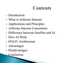 Airborne Internet | PPT