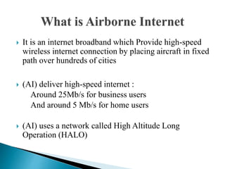 Airborne Internet | PPT