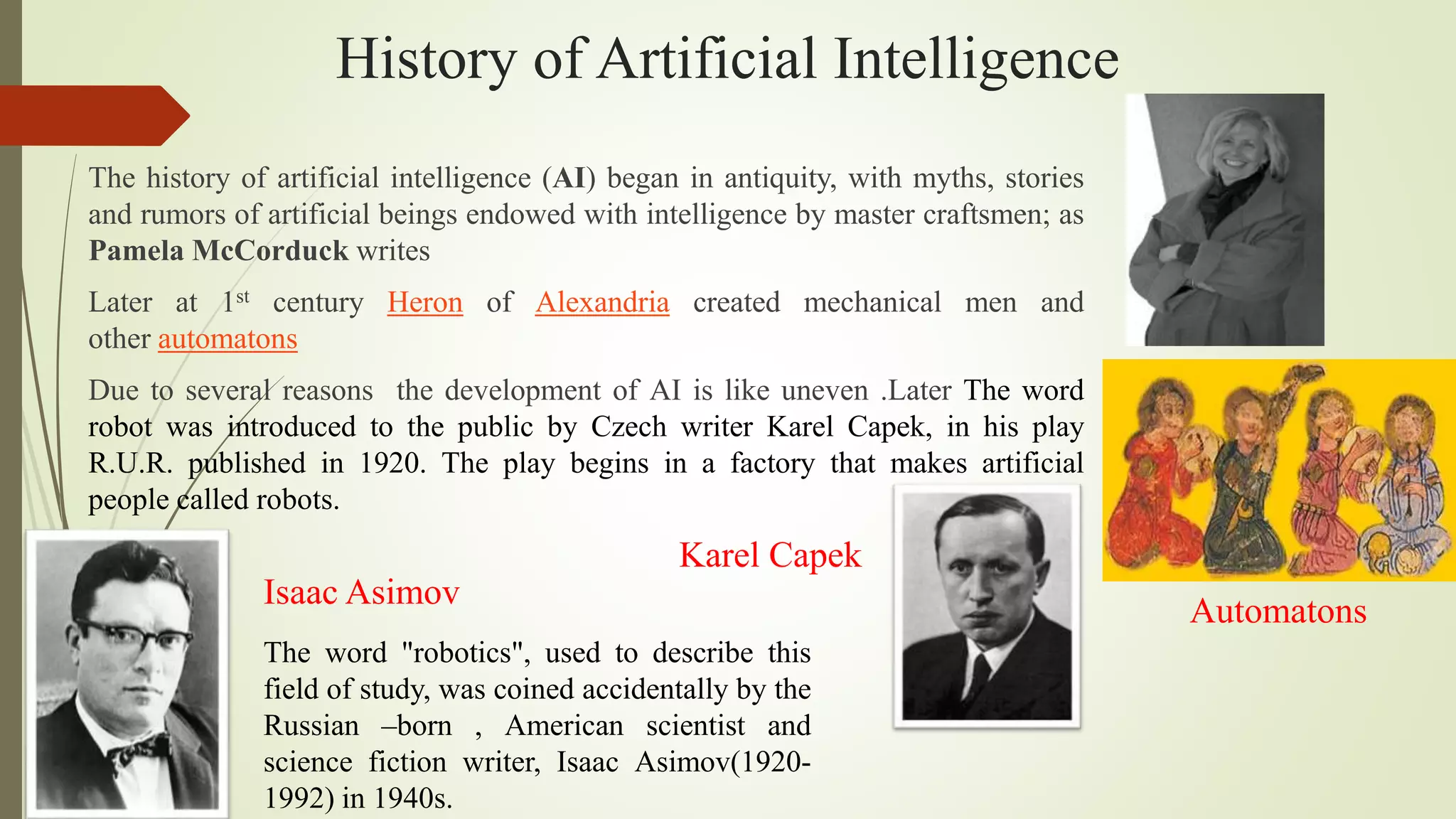 aritifiacal intelligence | PPTX | Robotics | Technology & Computing