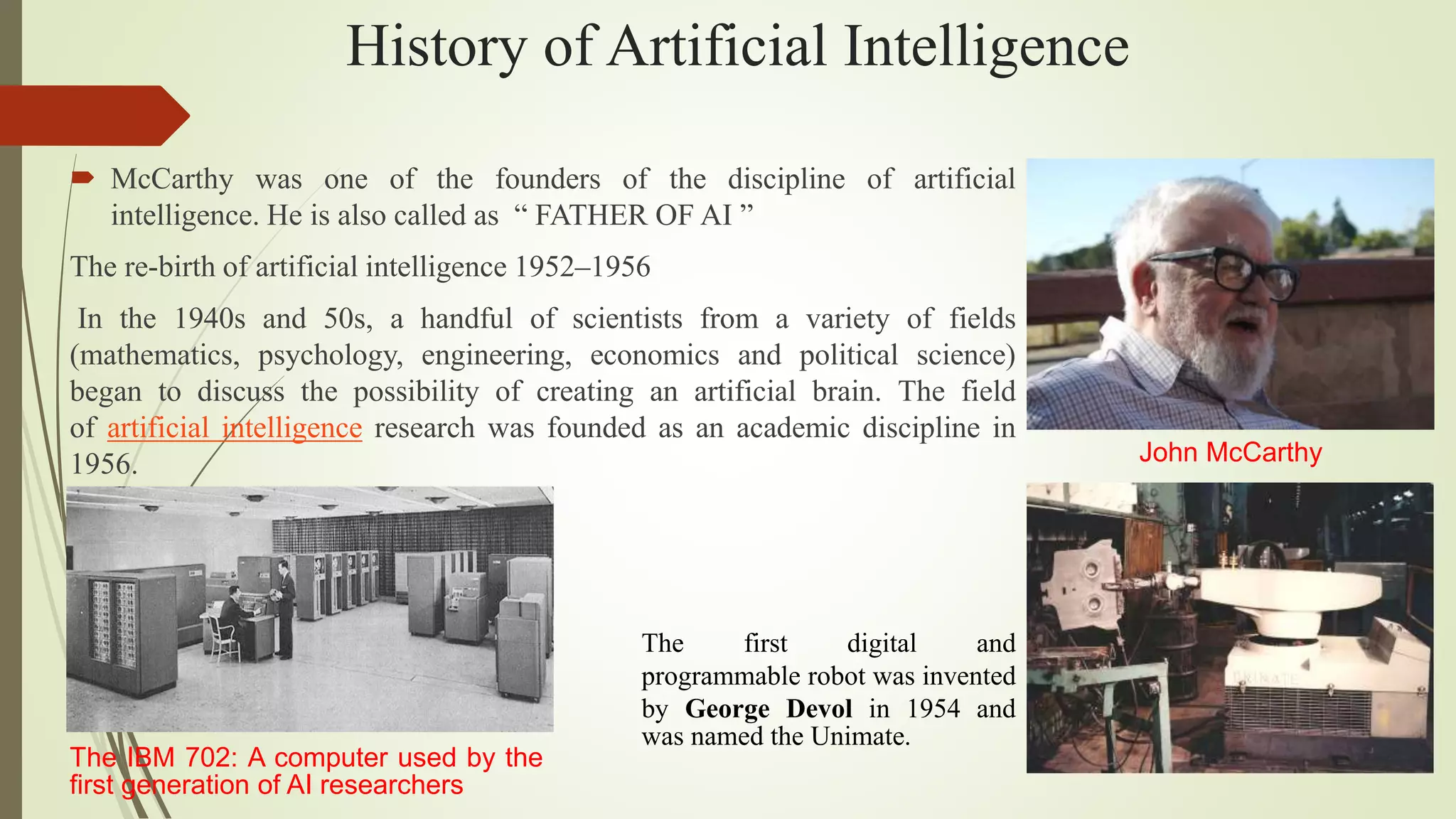 aritifiacal intelligence | PPTX | Robotics | Technology & Computing