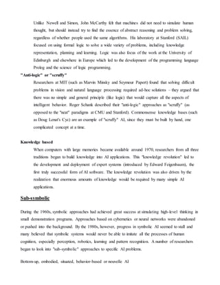 Artificial Intelligence power point presentation document | PDF