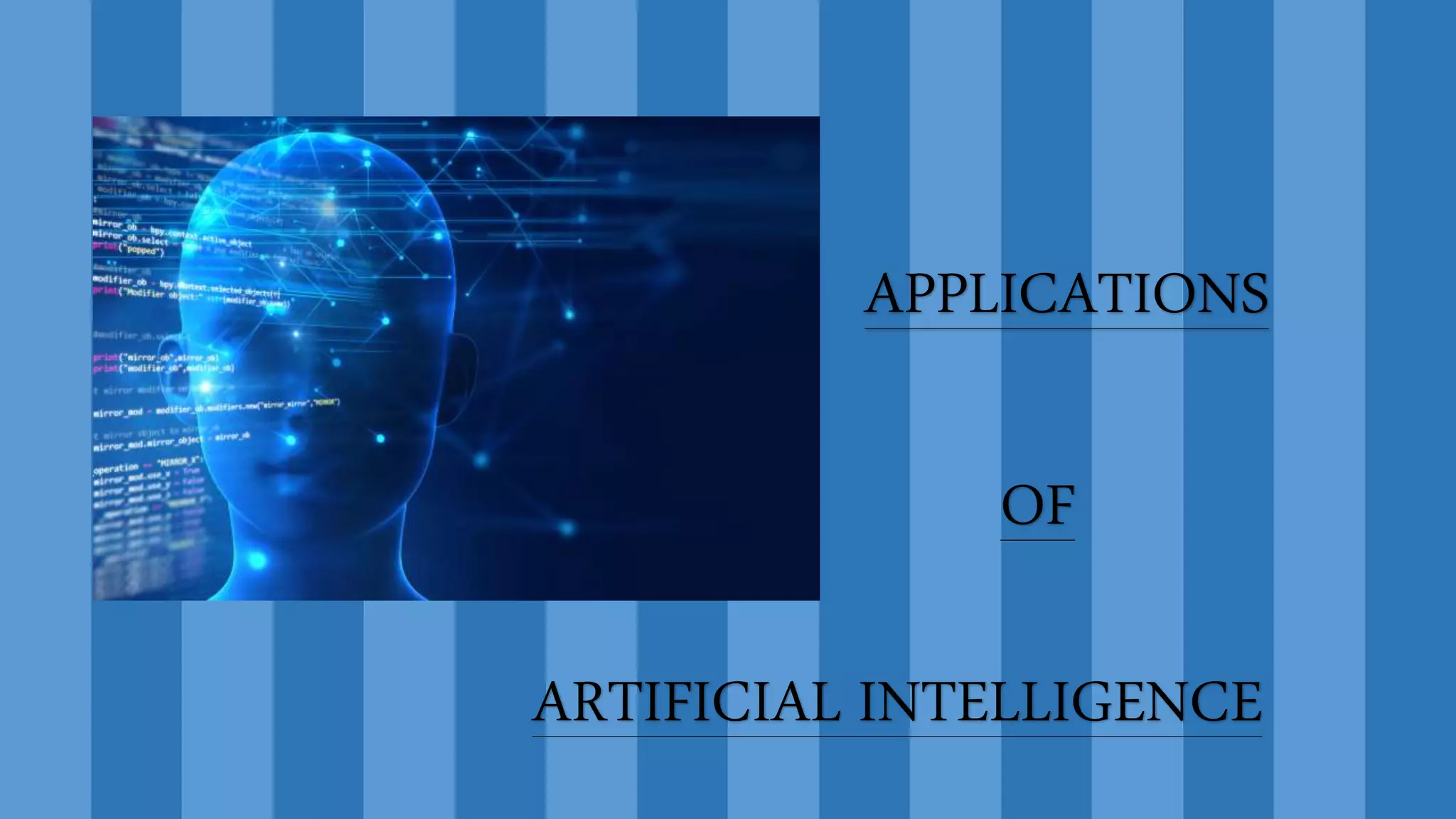 Applications of AI | PPTX