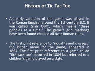 Tic Tac Toe | PPTX