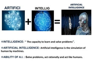 Artificial intelligence presented by Teertha Roy | PPT