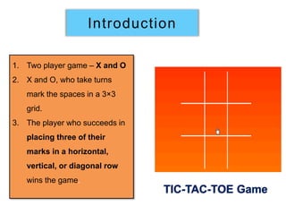 Artificial Intelligence- TicTacToe game | PPTX