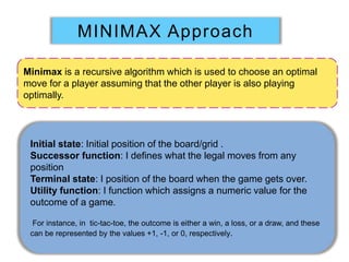 Artificial Intelligence- TicTacToe game | PPTX