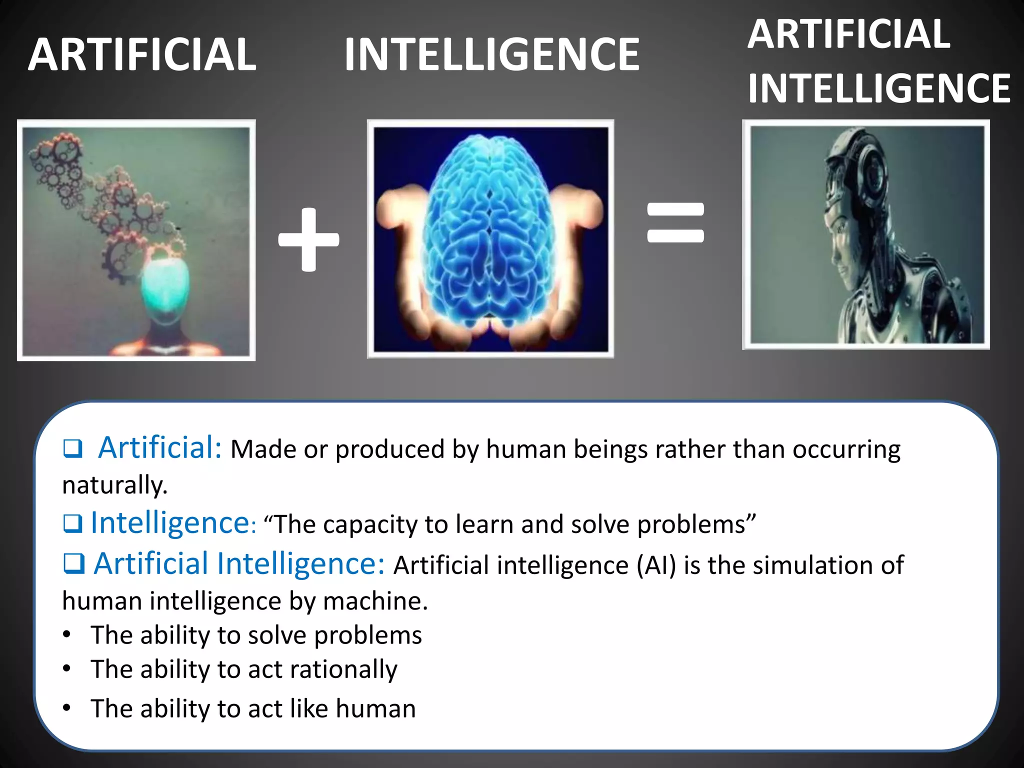ARTIFICIAL INTELLIGENCE | PPT