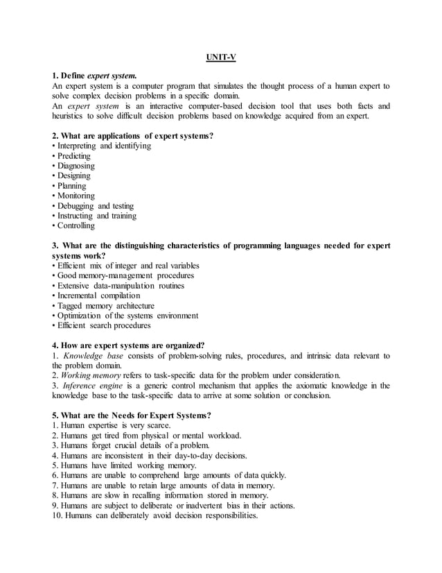 ARTIFICIAL INTELLIGENCE - SHORT NOTES | PDF