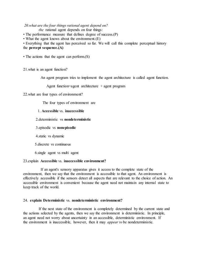 ARTIFICIAL INTELLIGENCE - SHORT NOTES | PDF