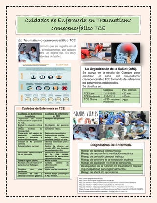Infografía en pacientes con Traumatismo craneoencefálico TCE | PDF